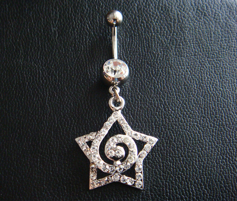 One Piece Cute Belly Rings Navel Ring Bar Button Disco Ball Body Piercing Jewelry on Luulla